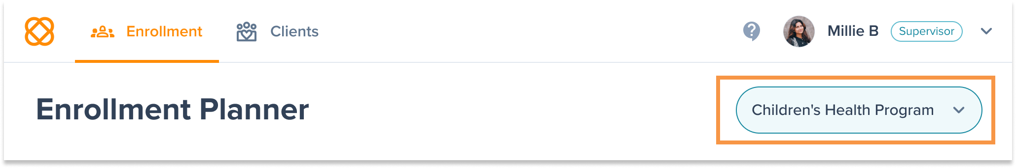 Enrollment Planner: Viewing the enrollment tracker bar – IMPaCT Care